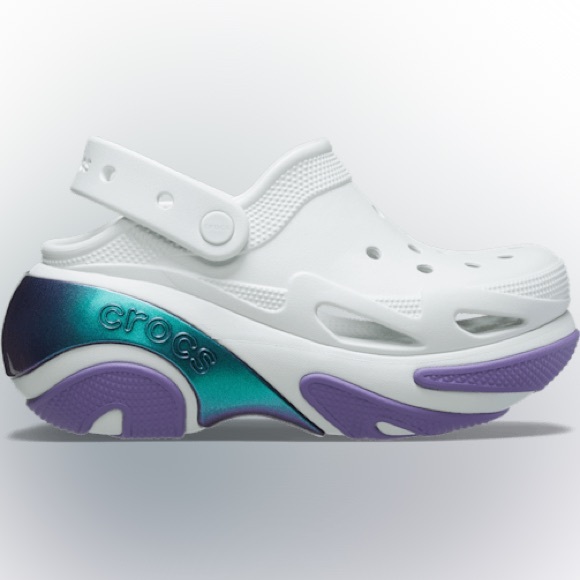 CROCS | Shoes | Crocs Bubble Crush Reflector Clogs Nwt White | Poshmark